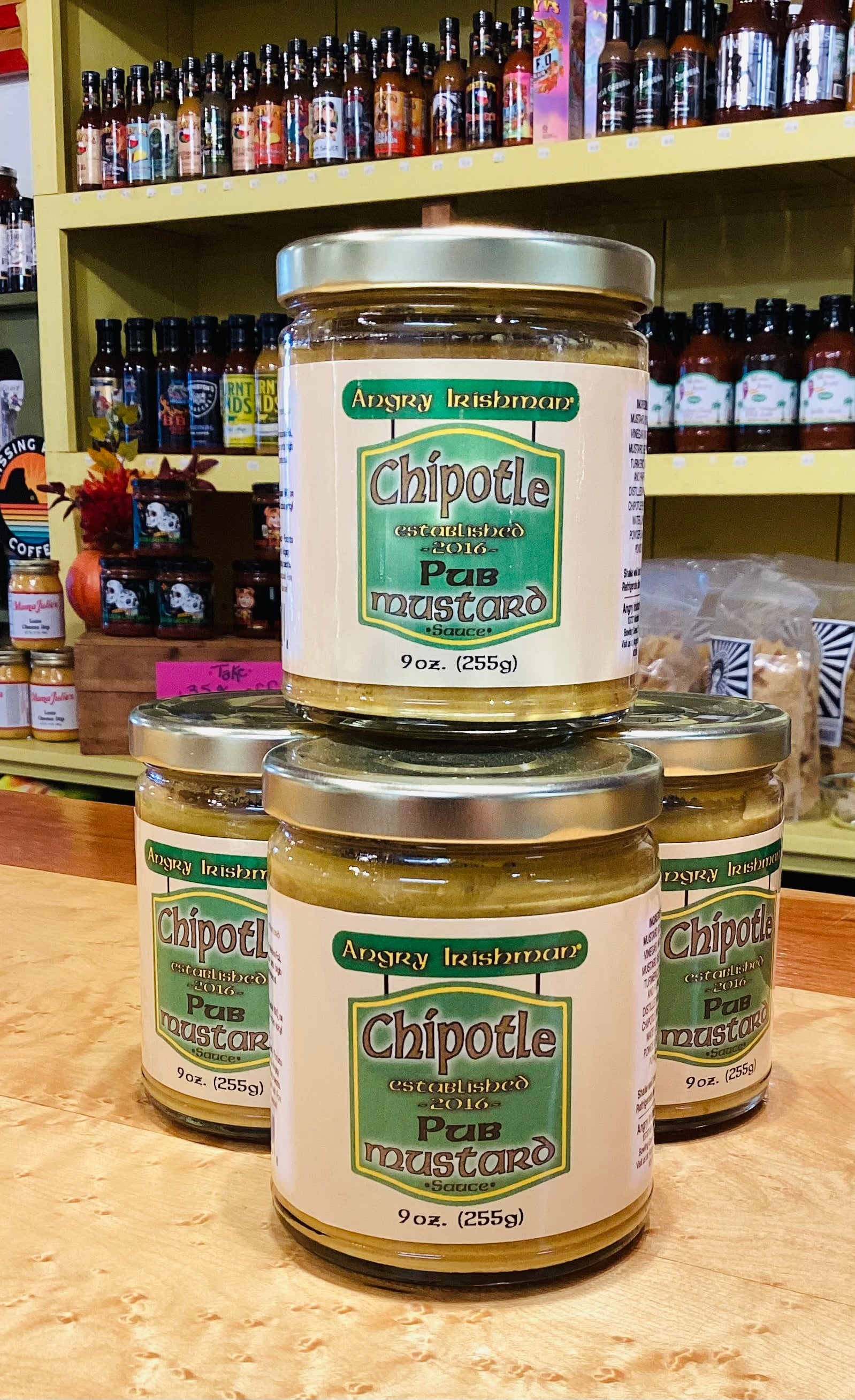 ANGRY IRISHMAN Chipotle Pub Mustard - Old Agness Store Bakery & Eatery