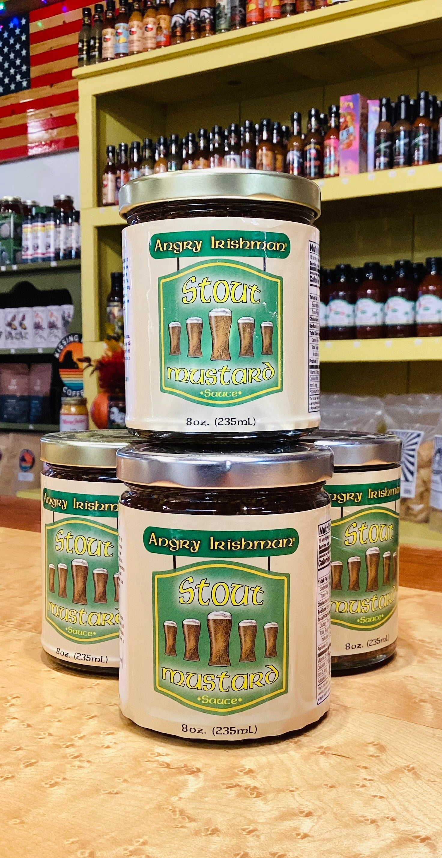 ANGRY IRISHMAN Stout Mustard - Old Agness Store Bakery & Eatery