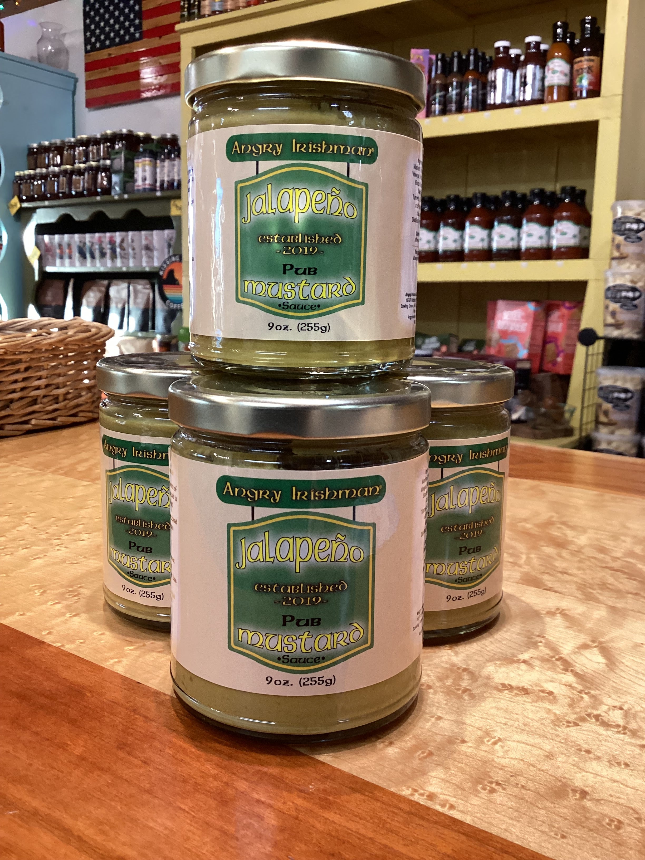 ANGRY IRISHMAN Jalapeño Pub Mustard - Old Agness Store Bakery & Eatery