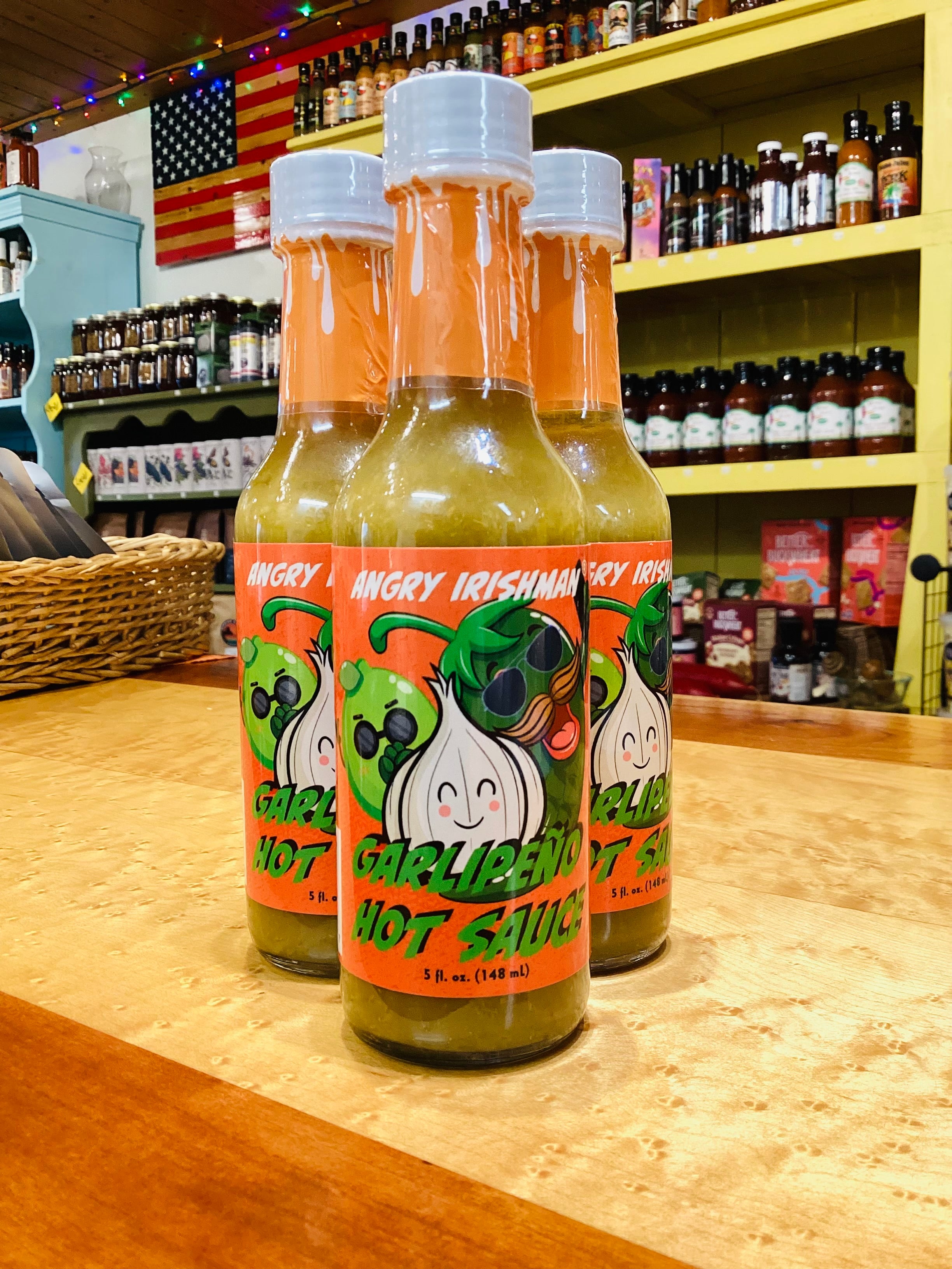 ANGRY IRISHMAN Garlipeño Hot Sauce - Old Agness Store Bakery & Eatery